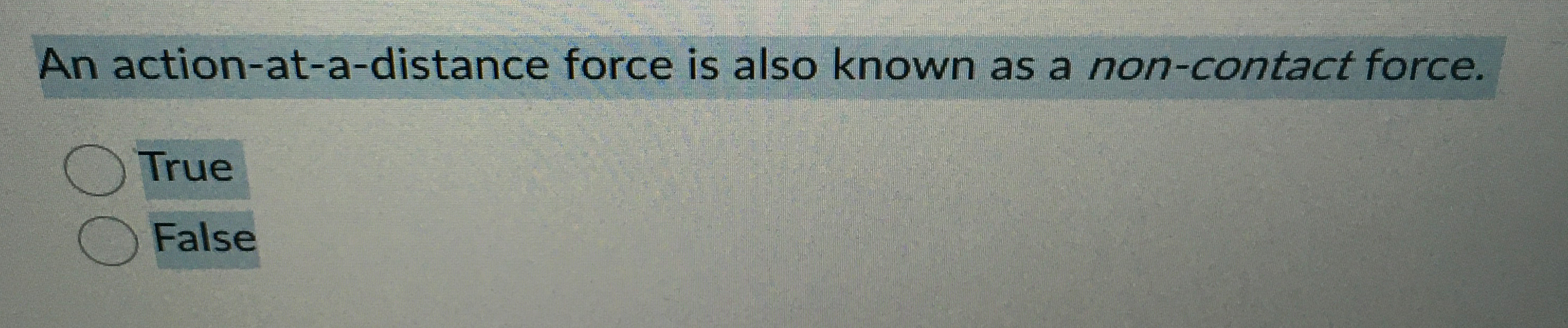 Solved An action-at-a-distance force is also known as a | Chegg.com
