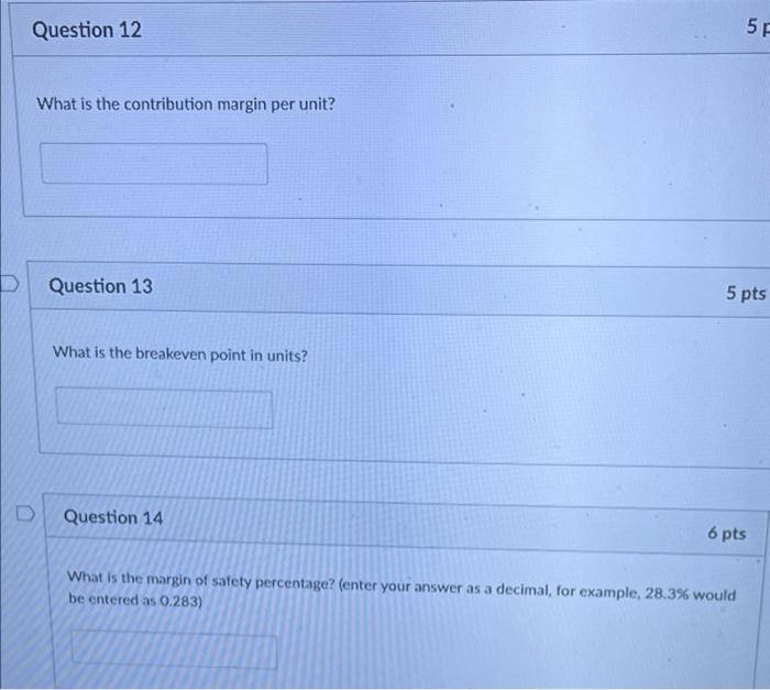 Solved Questions 12 through 16 are based on the following | Chegg.com