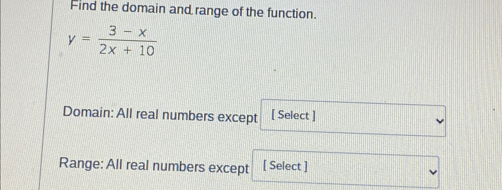 Solved Find the domain and range of the | Chegg.com