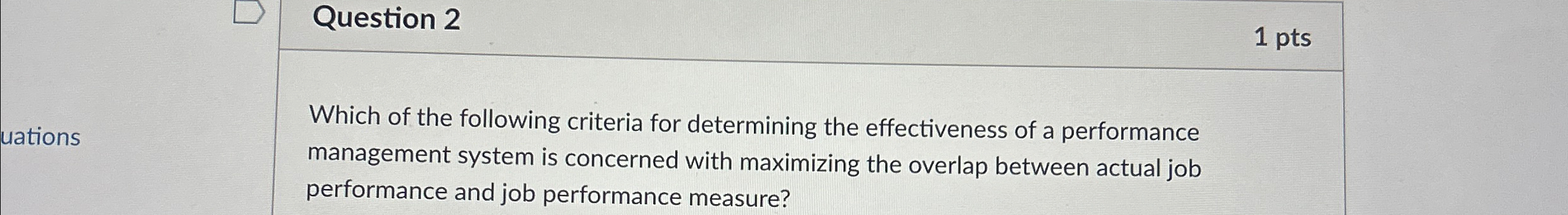 Solved Question 21 ﻿ptsWhich of the following criteria for | Chegg.com