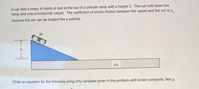 Solved please help me find velocity equation using work and | Chegg.com