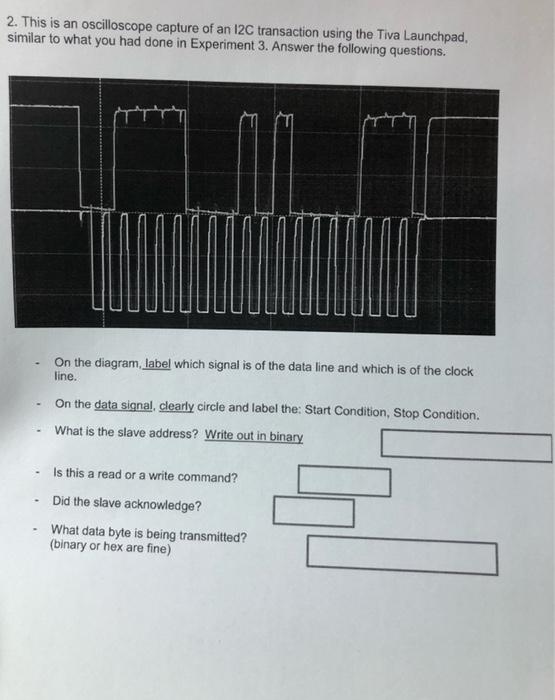 2. This is an oscilloscope capture of an 12C | Chegg.com