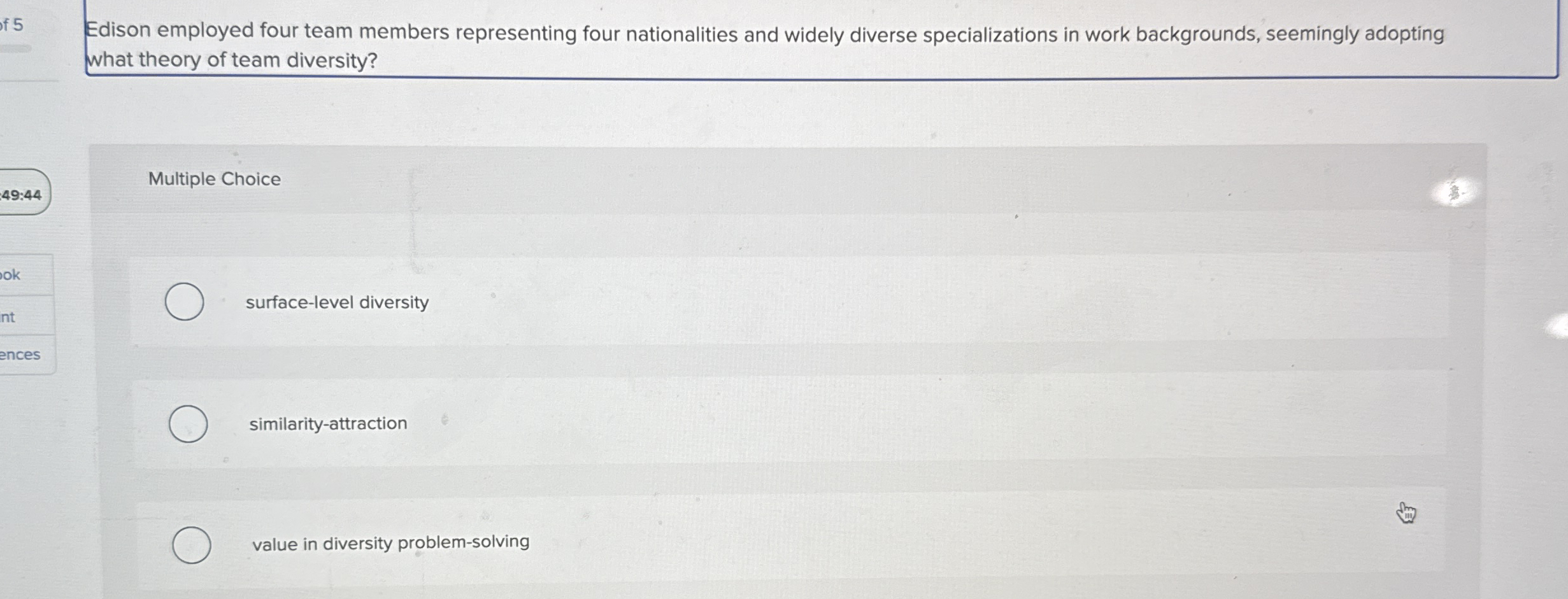 Solved Edison employed four team members representing four | Chegg.com