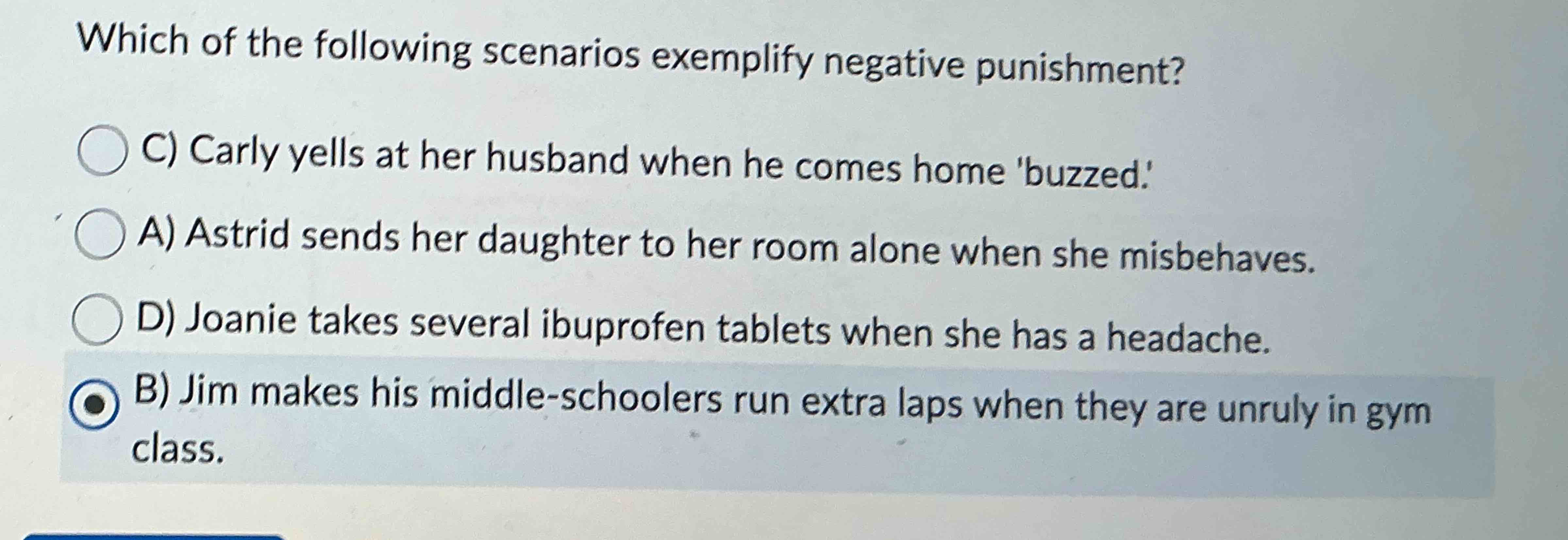 Solved Which of the following scenarios exemplify negative | Chegg.com