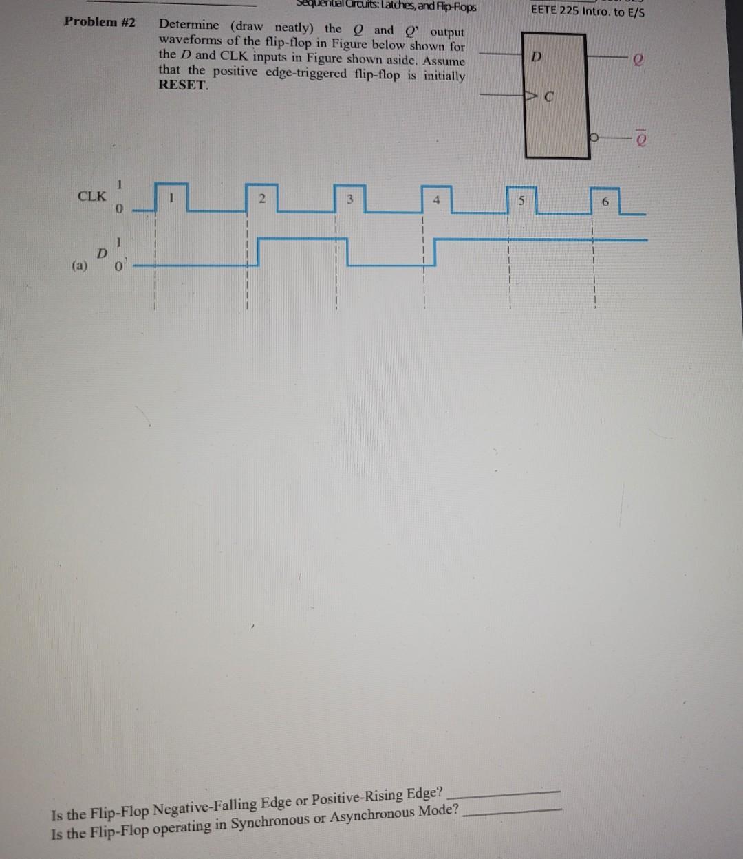 Solved Problem #2 Determine (draw neatly) the Q and Q′ | Chegg.com