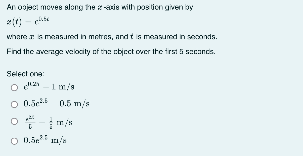 Solved An object moves along the x-axis with position given | Chegg.com