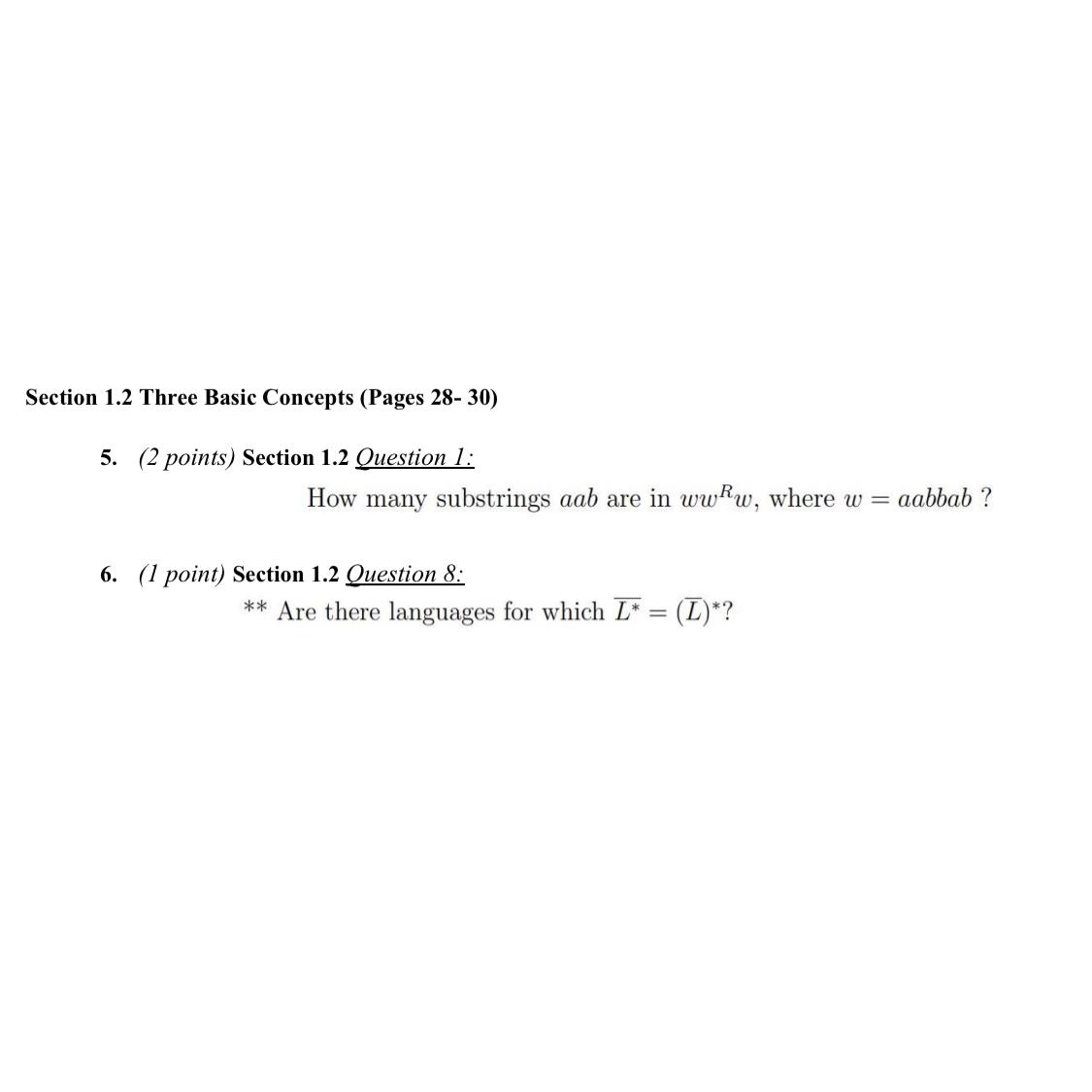 Solved Section 1 2 ﻿three Basic Concepts Pages 28 30 5 2