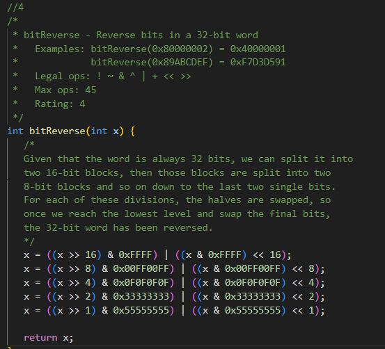 Solved I've tried to make a C program that reverses the bits | Chegg.com