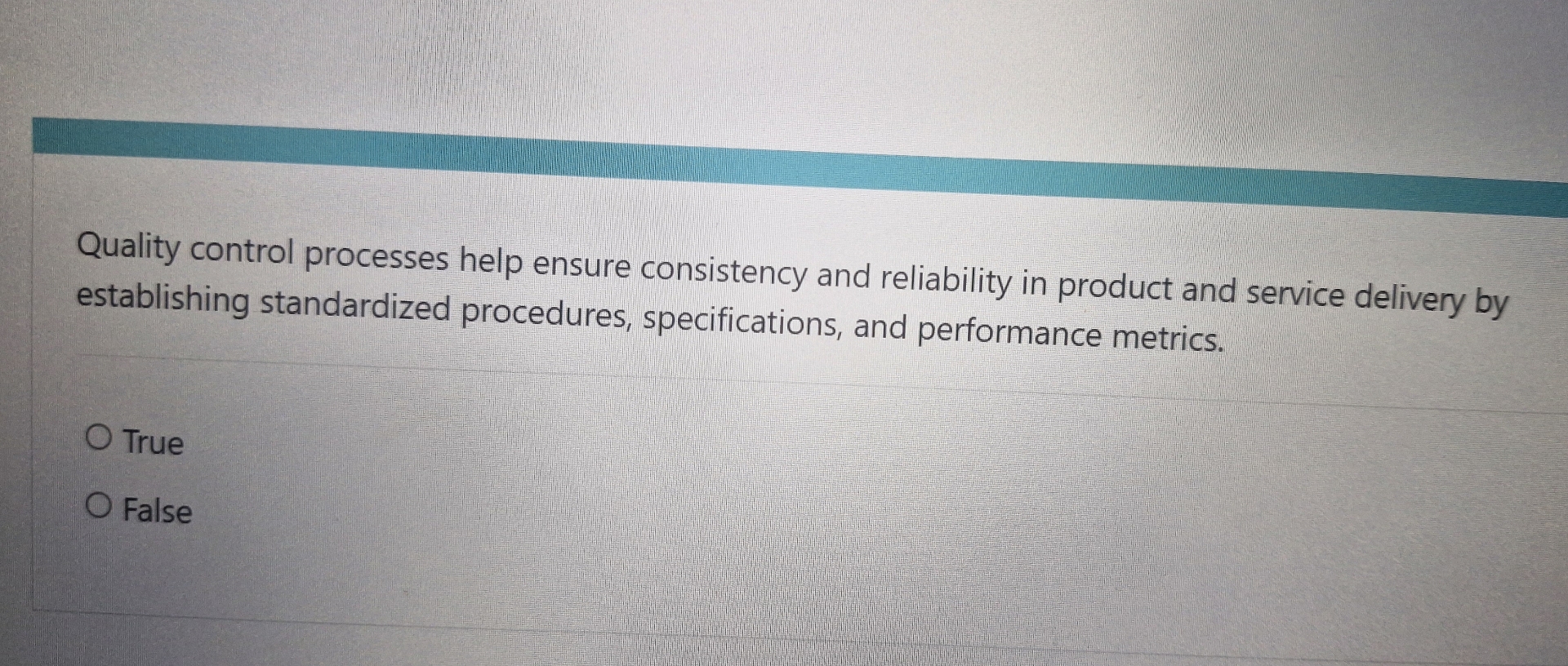 Solved Quality control processes help ensure consistency and | Chegg.com