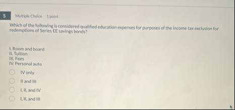Solved Multiple Choice 1 ﻿pointWhich of the following is | Chegg.com