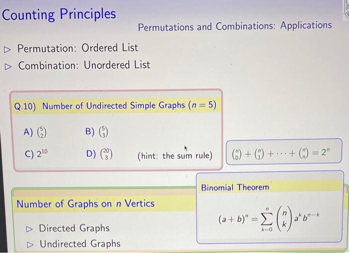 Solved Counting Principles Product Rule for Counting | Chegg.com