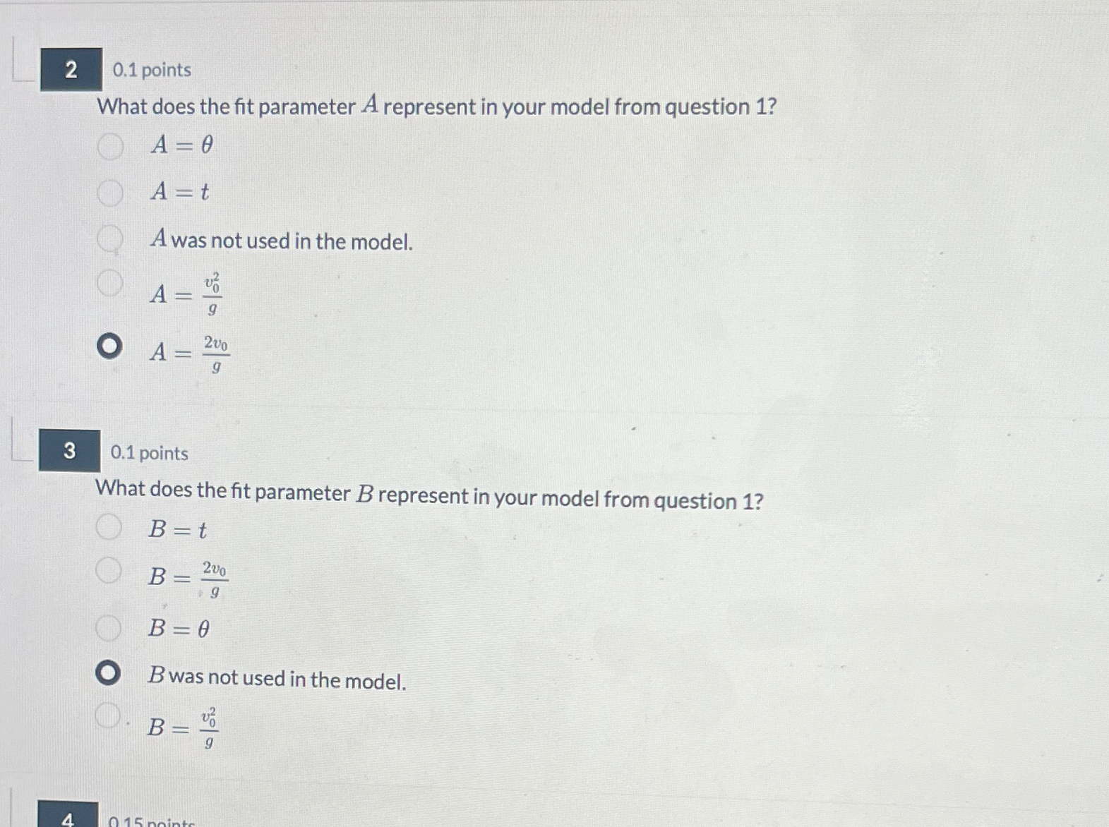Solved 20.1 ﻿pointsWhat does the fit parameter A represent | Chegg.com