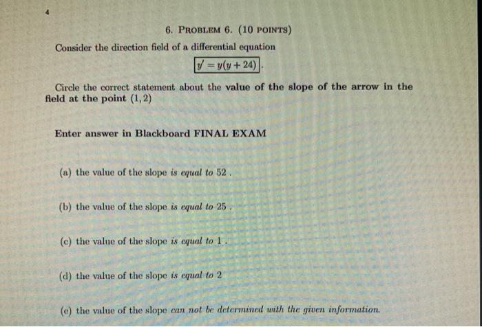 Solved 6 Problem 6 10 Points Consider The Direction 
