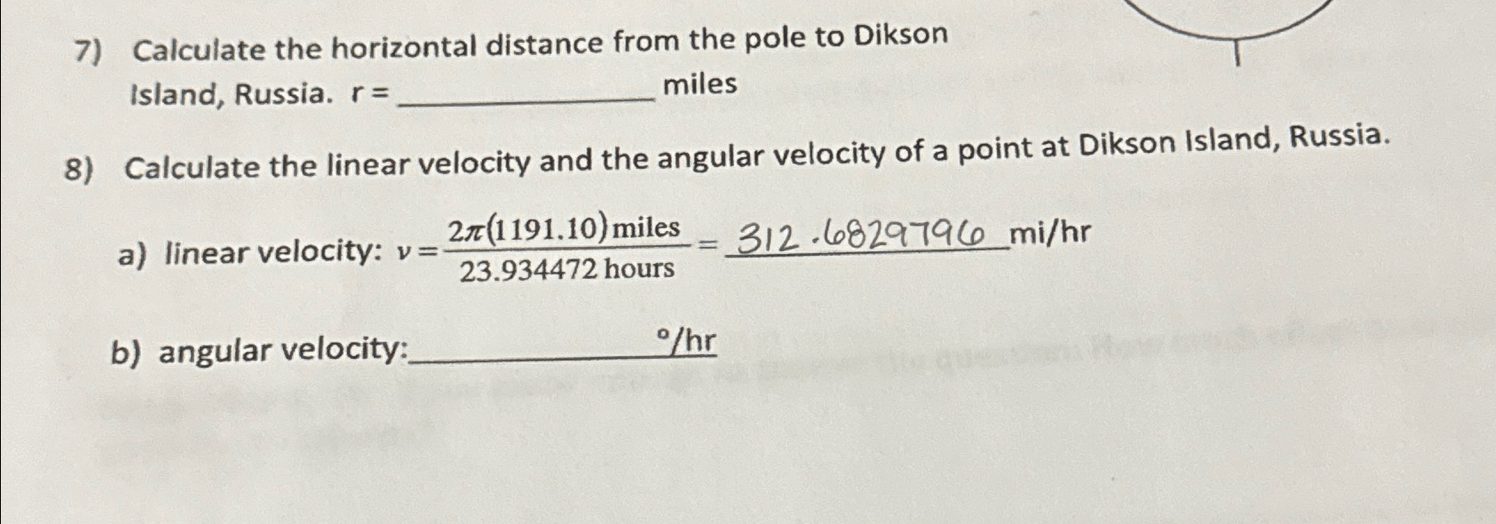 Calculate the horizontal distance from the pole to | Chegg.com