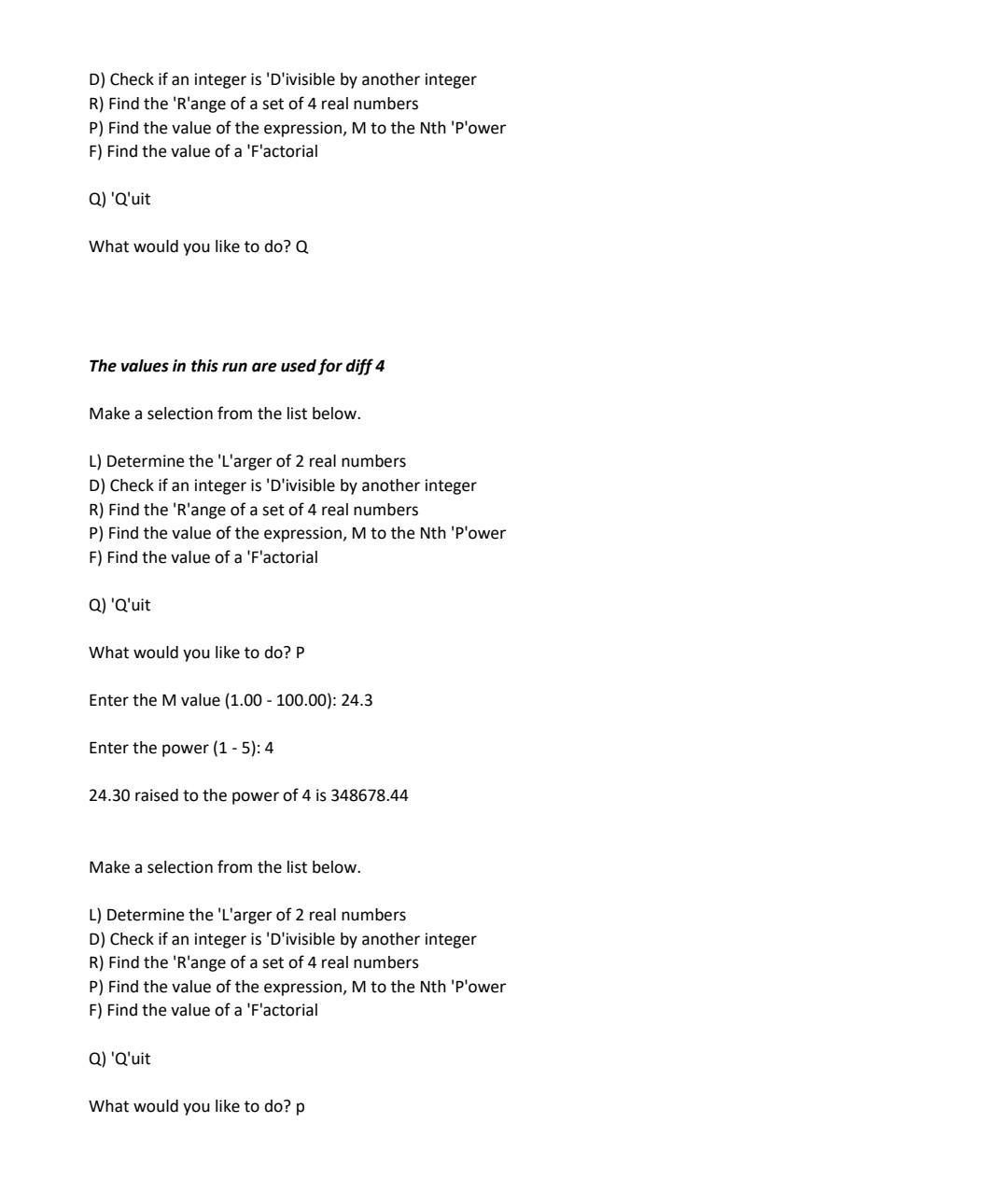 Solved //CSCI 240 Function Calling Recitation Project | Chegg.com