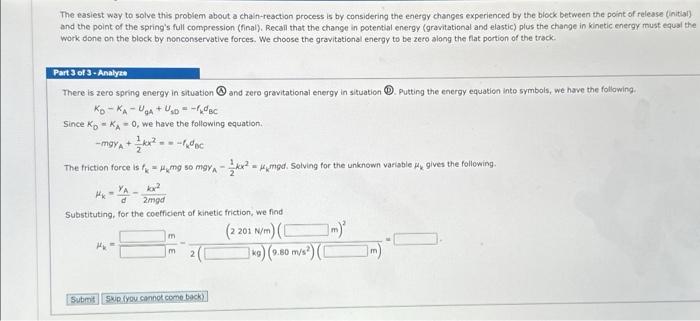 Solved A 10.0- kg block is released from rest at point @ in | Chegg.com
