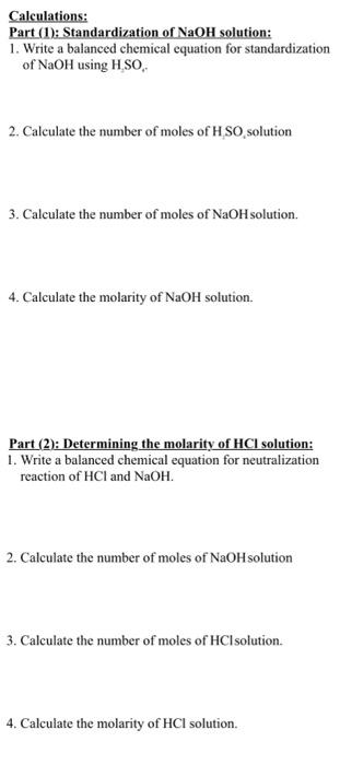 Solved Data: Bottle A: 0.005 MH.SO, Bottle B: HCI Solution | Chegg.com