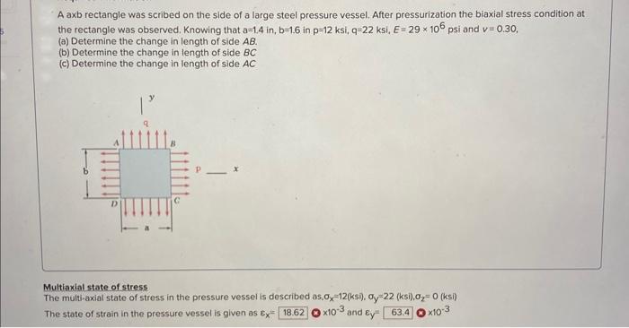 Solved A axb rectangle was scribed on the side of a large | Chegg.com