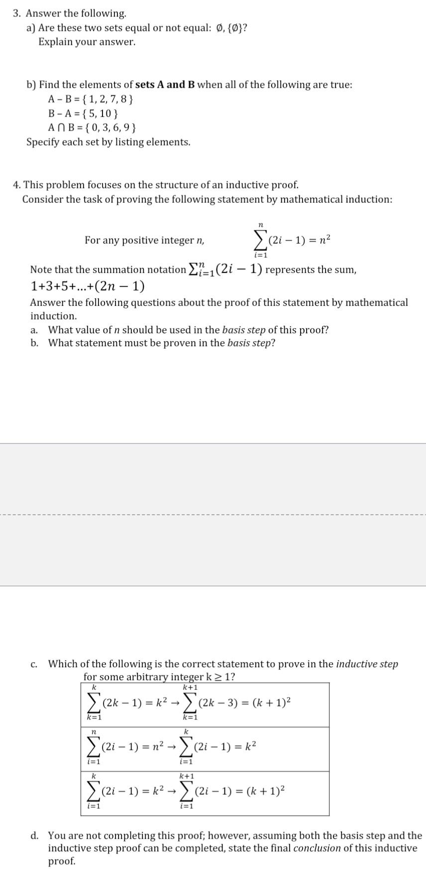 Solved This problem focuses on the structure of an inductive | Chegg.com
