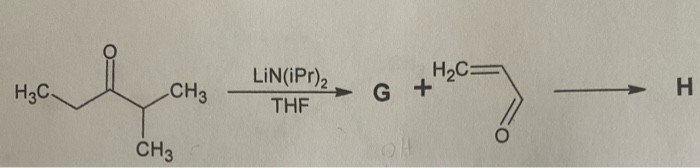 Solved H2C= H2C CH3 LIN(iPr)2 THF G + H CH3 | Chegg.com