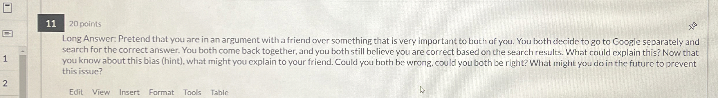 Solved Long Answer: Pretend that you are in an argument with | Chegg.com