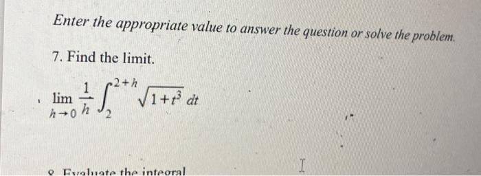 Solved Enter the appropriate value to answer the question or | Chegg.com