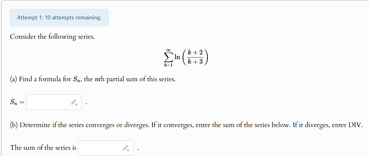 Solved Attempt 1: 10 ﻿attempts remaining.Consider the | Chegg.com
