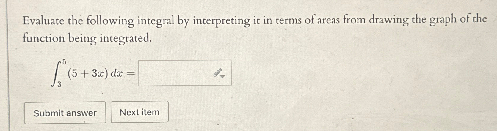 Evaluate the following integral by interpreting it in | Chegg.com