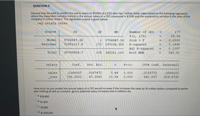 Solved 1IUsing the follawing model and corresponding | Chegg.com