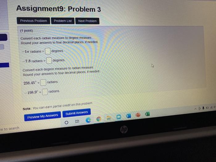 Solved Assignment9 Problem 3 Previous Problem Problem List 3129