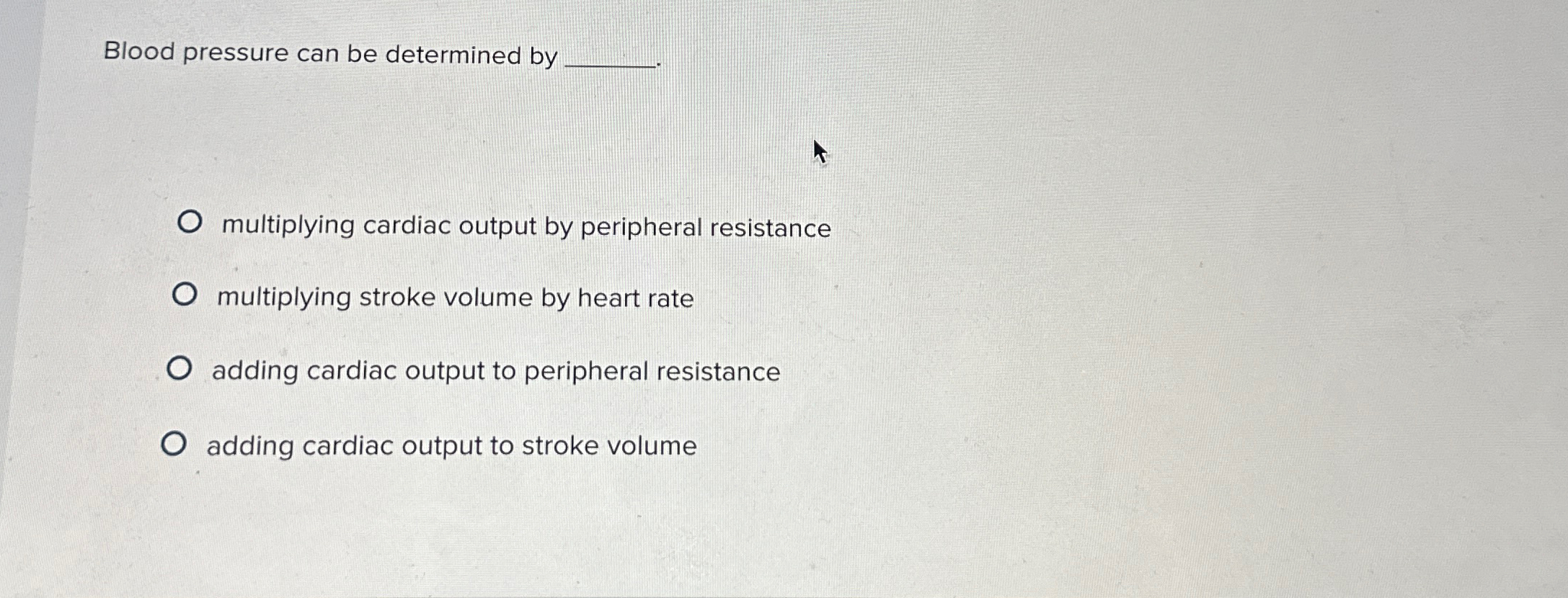 Solved Blood pressure can be determined bymultiplying | Chegg.com
