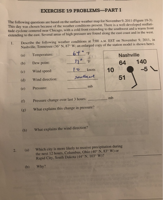 Solved: Physical Apply Laboratory Miss Every Station Model... | Chegg.com