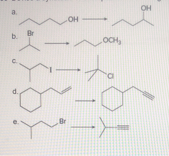 Solved devise a synthesis of each product from the given | Chegg.com