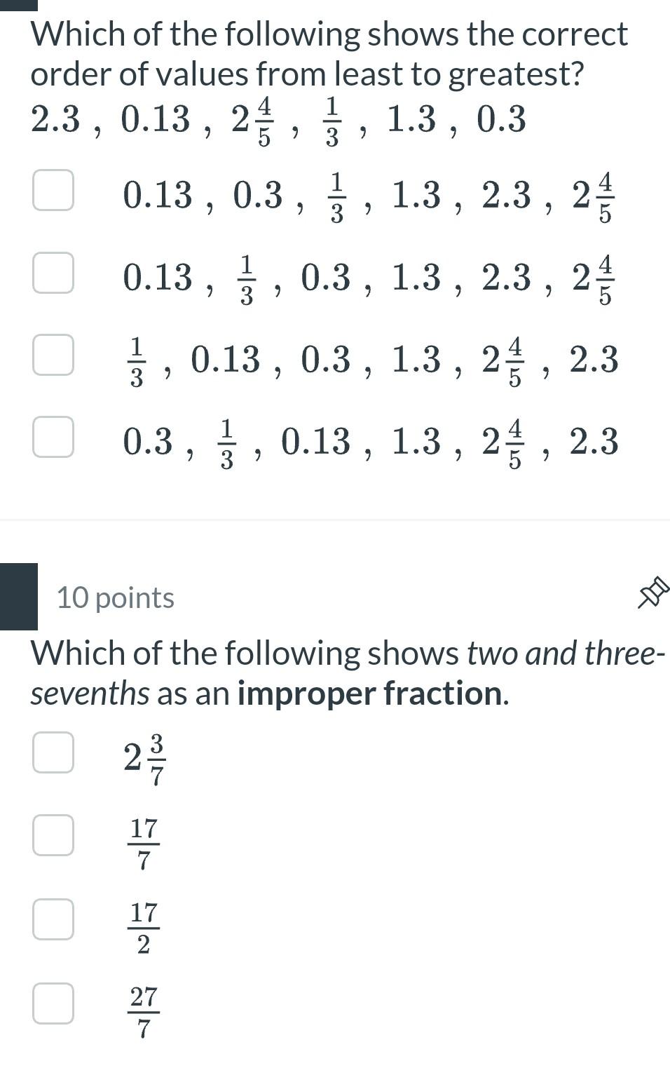 Solved Which of the following shows the correct order of | Chegg.com
