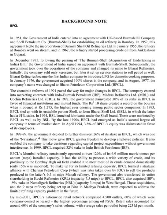 Solved ERP Implementation at BPCL Questions: A. Explain the | Chegg.com