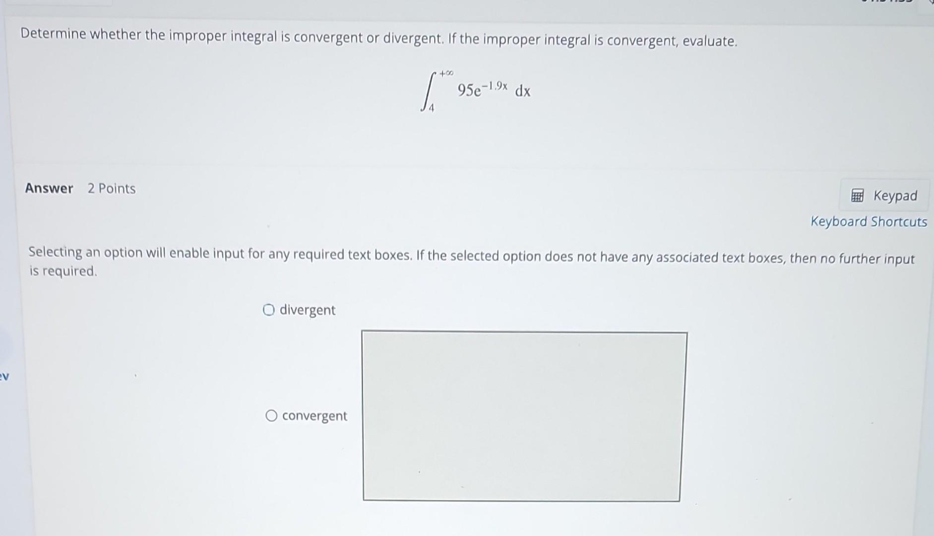 Solved Determine whether the improper integral is convergent | Chegg.com