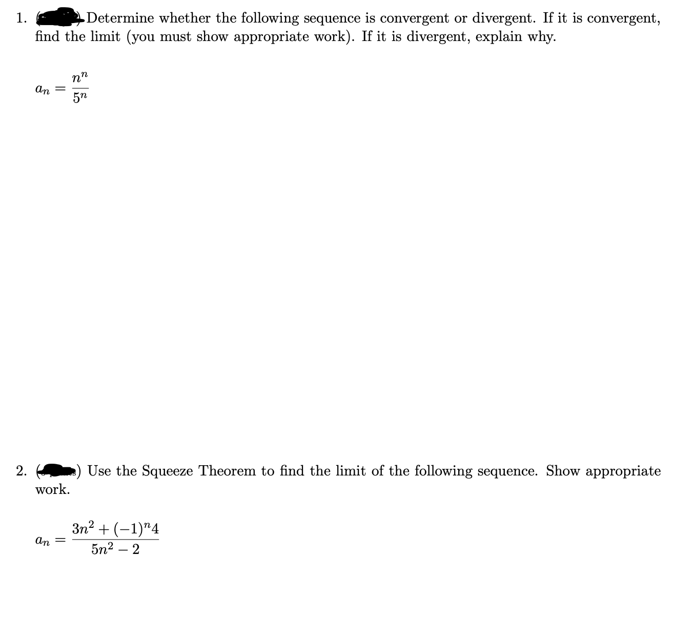Solved Determine whether the following sequence is | Chegg.com