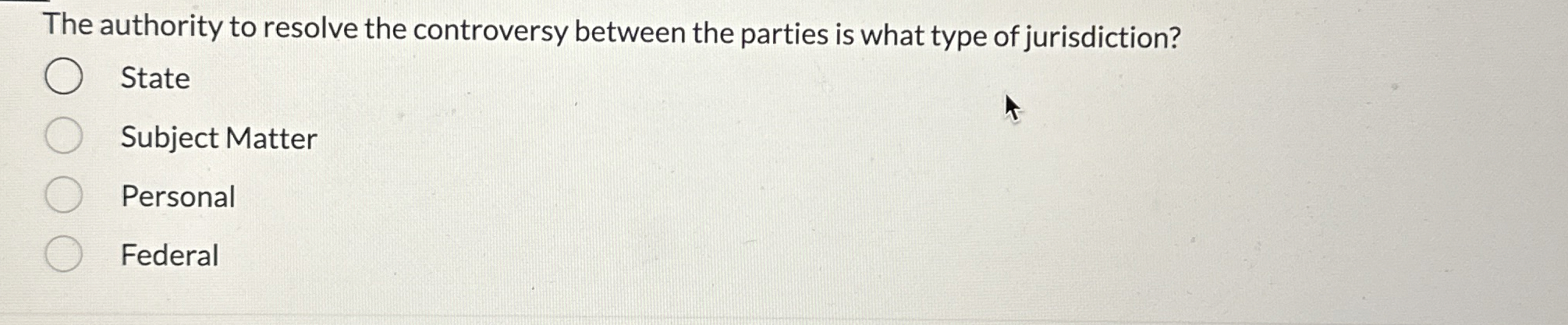 Solved The authority to resolve the controversy between the | Chegg.com