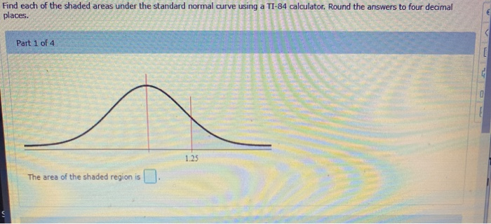 Solved Find each of the shaded areas under the standard | Chegg.com