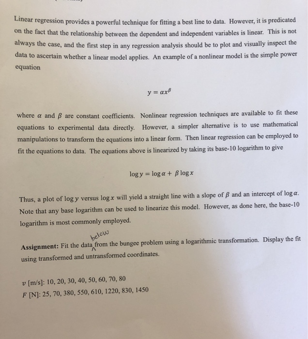 Solved Linear regression provides a powerful technique for | Chegg.com