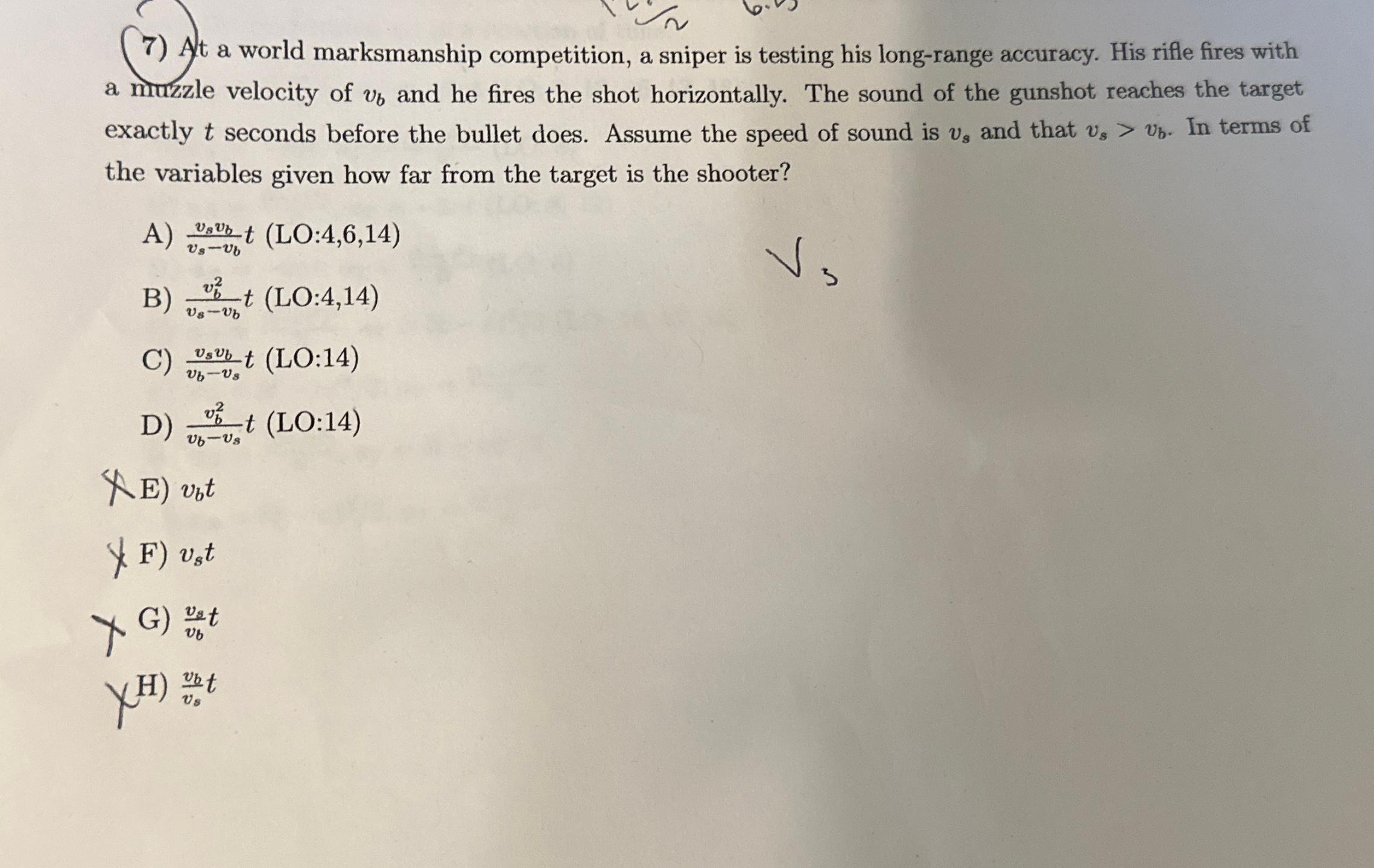 Solved At a world marksmanship competition, a sniper is | Chegg.com