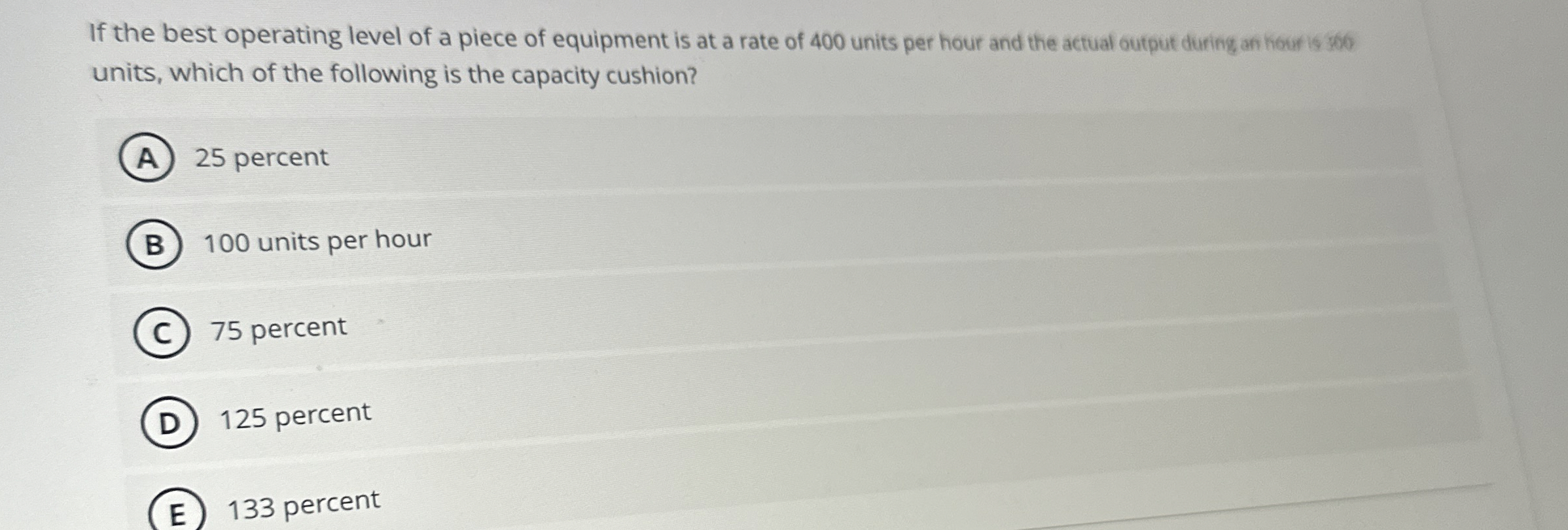 Solved If the best operating level of a piece of equipment | Chegg.com