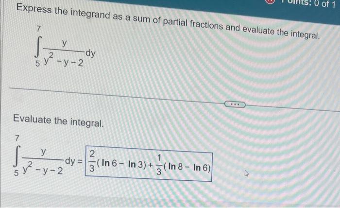 Solved Express the integrand as a sum of partial fractions | Chegg.com