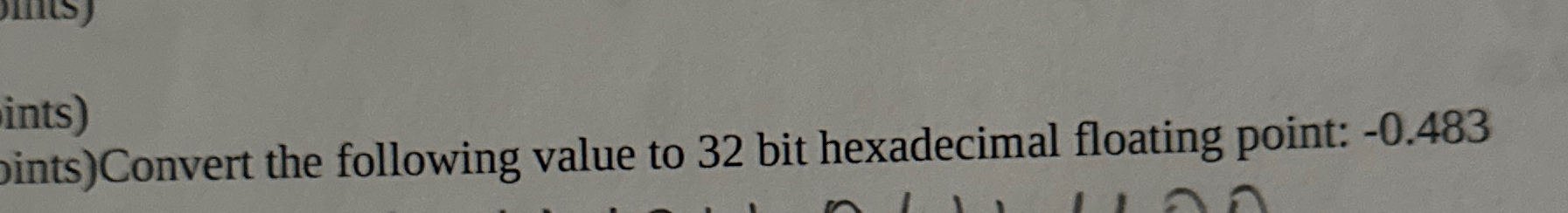 Solved ints)ints)Convert the following value to 32 bit | Chegg.com Solved ints)ints)Convert the following value to 32 bit | Chegg.com