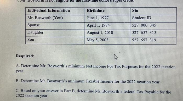 Solved Mr. Andrew Bosworth works for a publicly traded | Chegg.com
