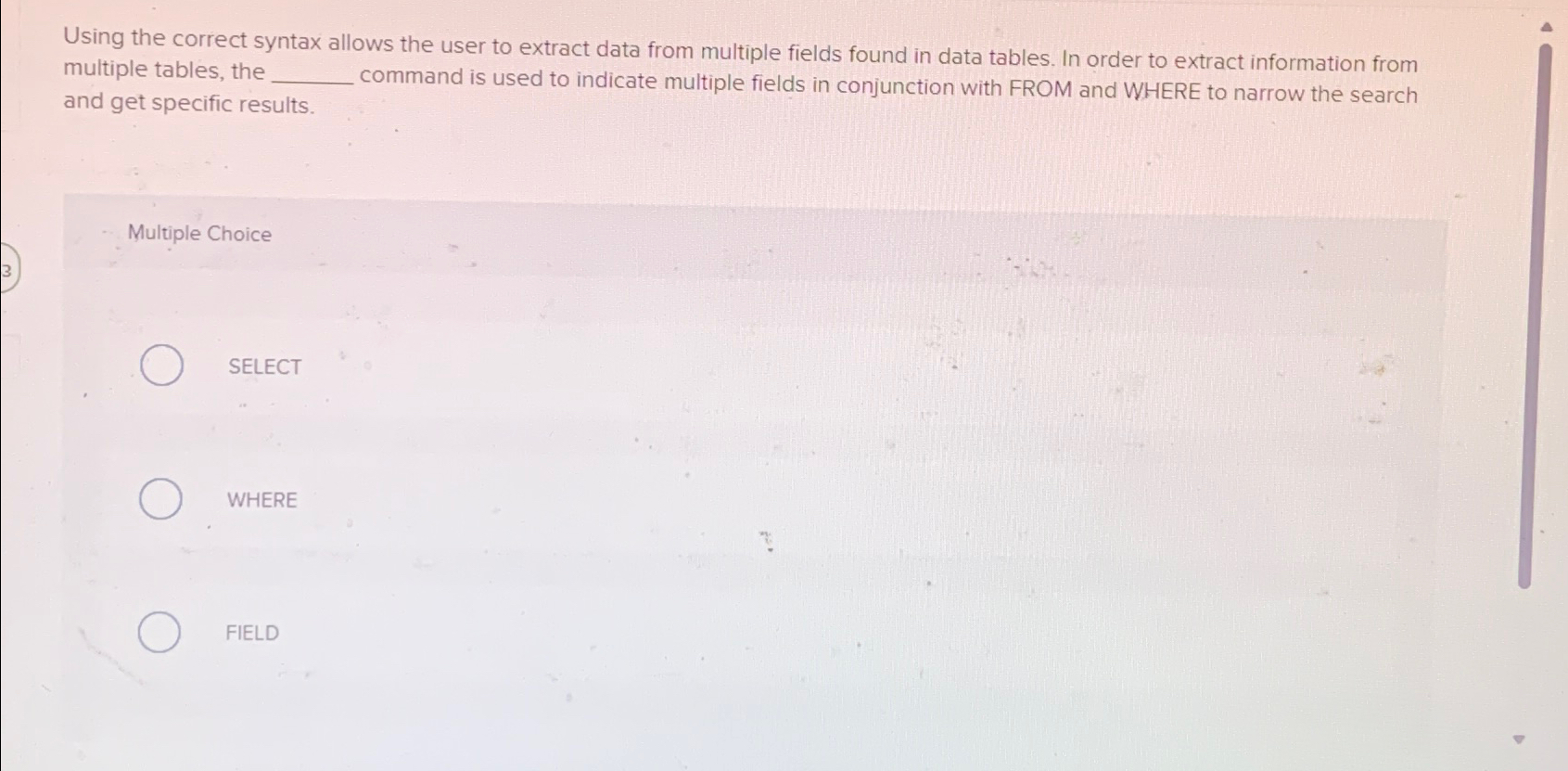 Solved Using the correct syntax allows the user to extract | Chegg.com