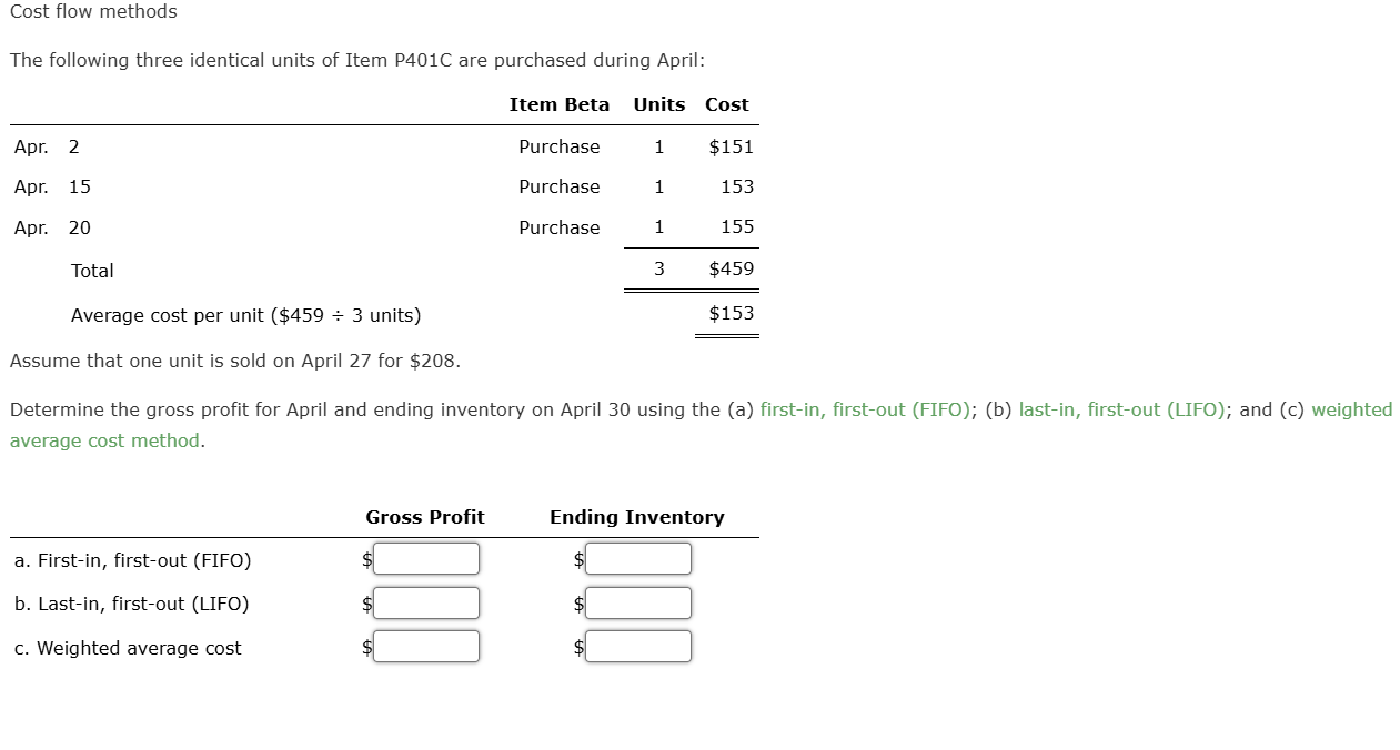 Solved Cost flow methods The following three identical units | Chegg.com