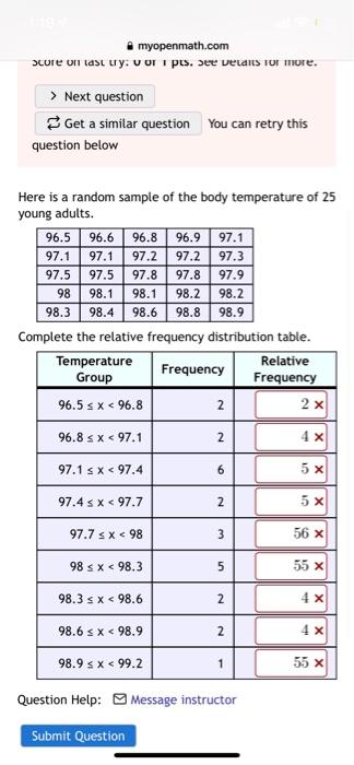 Solved 20 myopenmath.com Progress saved Done 6 vo Question | Chegg.com