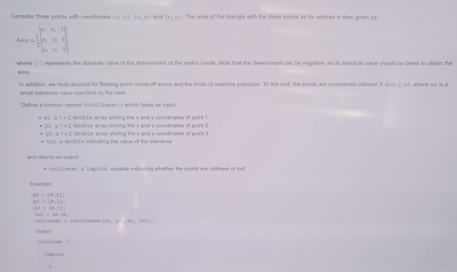 Solved Consider three points with coordinates | Chegg.com