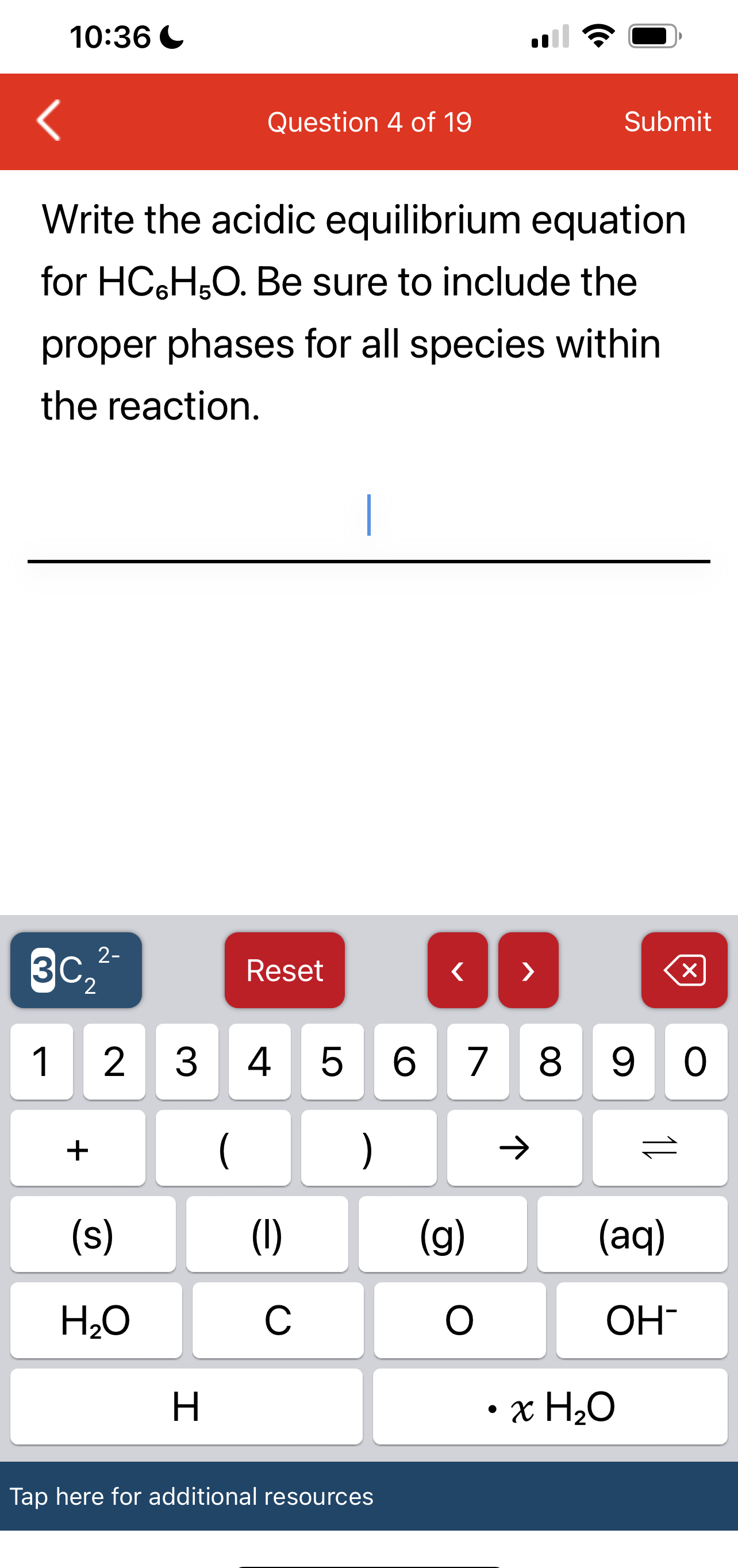 Solved by an EXPERT Write the acidic equilibrium equation for HC6H5O. ﻿Be | Chegg.com